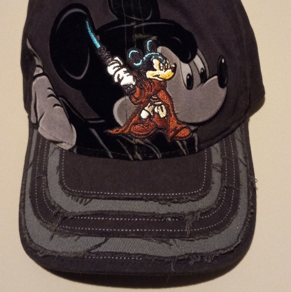 Disney | Accessories | Mickey Mouse Jedi Baseball Cap Hat Youth Black ...